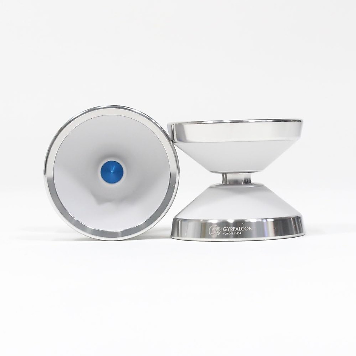yoyofriends MG SS Gyrfalcon Yo-Yo - Tri-Material - Magnesium YoYo (White with Raw Rings)