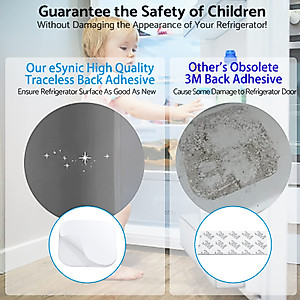 eSynic 4Pcs Fridge Lock Refrigerator Lock Fridge Locks for Adults Child Safety Locks Refrigerator Lock for Kids Fridge Child Locks with Keys Perfect for Fridge Freezers Cabinets etc