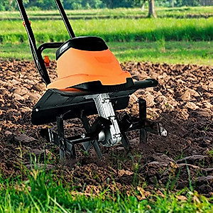 Electric Garden Tiller Electric Cultivator 14 Inch Tilling Width 8-Inch Electric Tiller 8.5 Amp a05