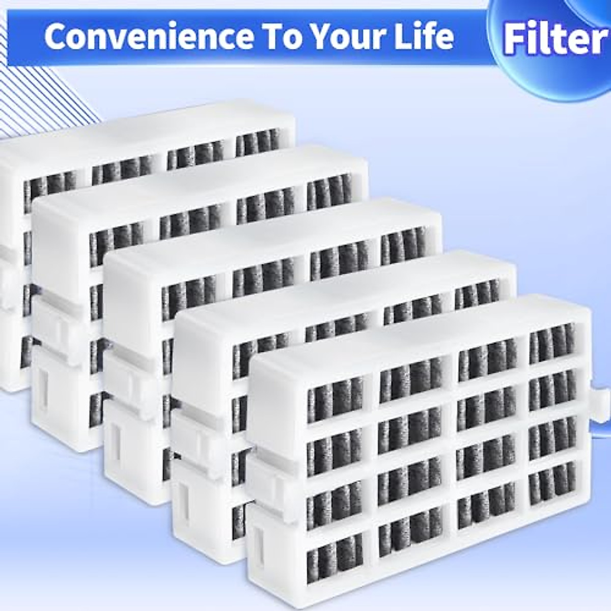 6Pack Air Filter Compatible with Whirlpool W10311524 AIR1 Refrigerator Air Filter