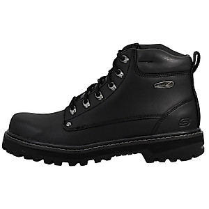 Skechers Men's Pilot Utility Boot,Black,10 M US