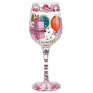 Lolita It’s My Birthday Painted Wine Glass Gift