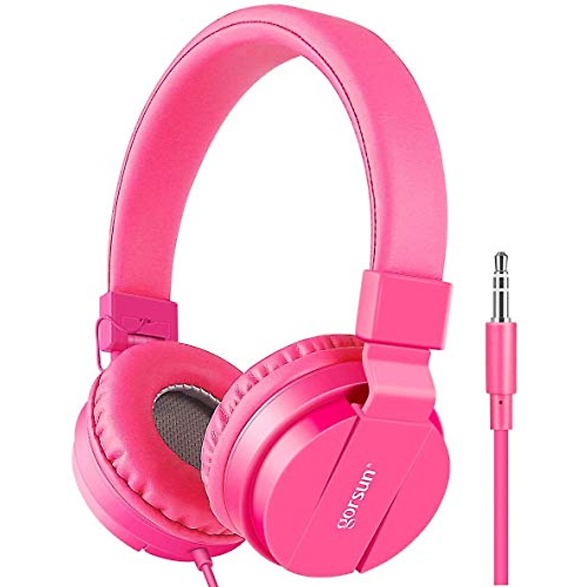 gorsun Kids Headphones with Limited Volume, Toddler Headphones for Boys and Girls, Children's Headphone Over Ear, Wired Headset Earphones for Children