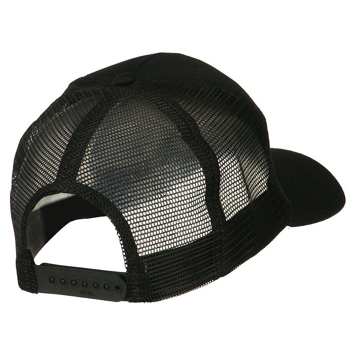 Four Leaf Clover Embroidered Trucker Cap - Black OSFM