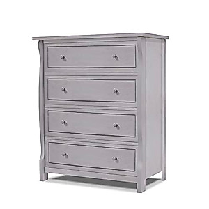 Sorelle Furniture Princeton Baby Dresser – Dresser for Nursery, Kids Bedroom Furniture, Dresser Drawers, Storage for Child’s Room with Drawers, Nursery Furniture for Infant-Weathered Gray