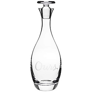Kate Spade Two of A Kind Decanter, 3.25 LB, Clear