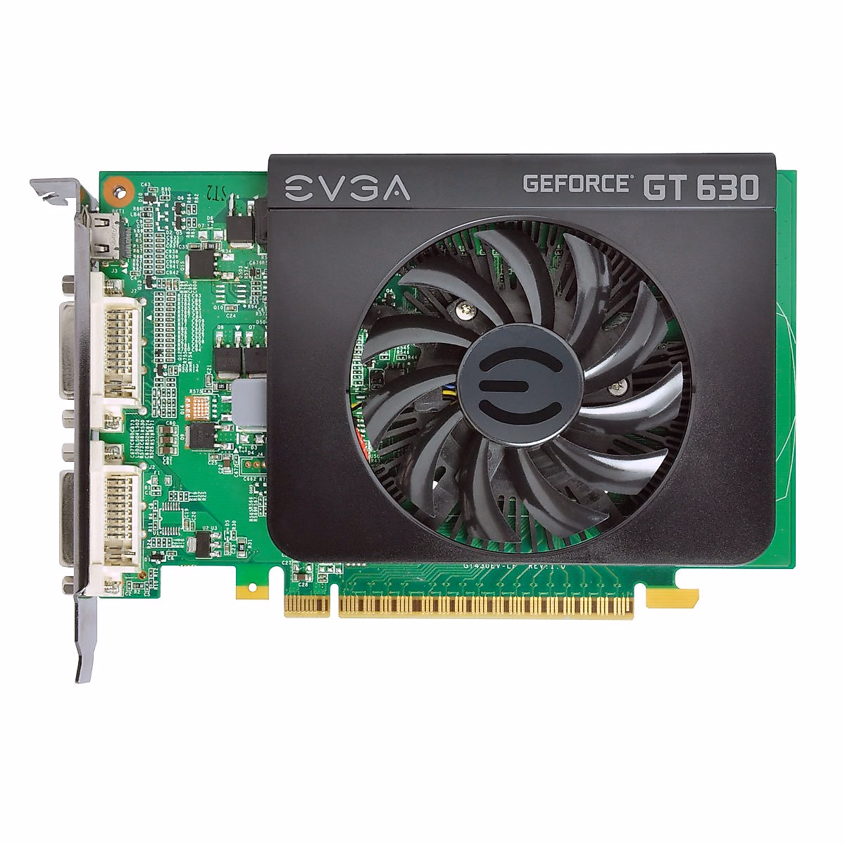 EVGA GeForce GT 630 1GB DDR3 Dual DVI, mHDMI Graphics Cards 01G-P3-2631-KR