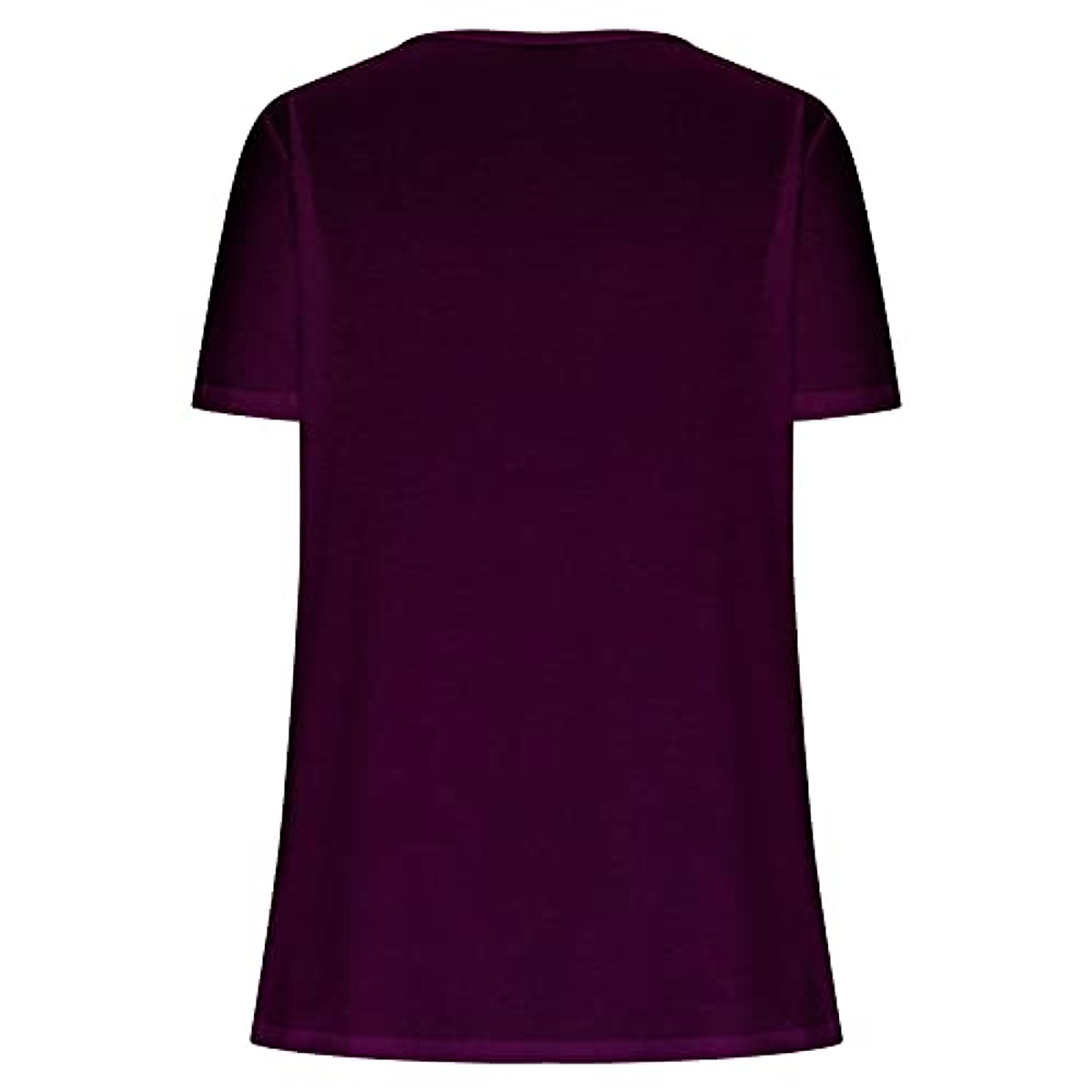 DASAYO Tunic Tops for Women Loose Fit Solid Color Summer Casual Top Blouses Short Sleeve Trendy Flowy Shirts Tunics Tshirt