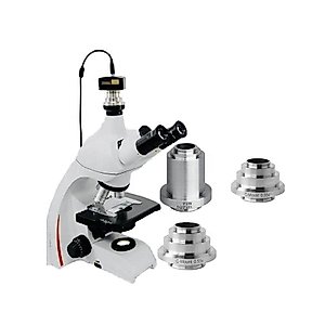 Microscope Accessories Kit for Adult 0.35X 0.55X 1X Standard Reduction Relay Lens Microscope Camera C-Mount Adapter for Trinocular Microscope Accessory (Size : 0.55X)