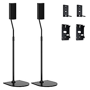 Height Adjustable Stand for Bose Speaker Stands wr Slideconnect Bracket, for Bose Surround Speakers, Surround 700, OmniJewel Lifestyle 650, CineMate GS Series II, for Bose OmniJewel Floor Stand, Pair