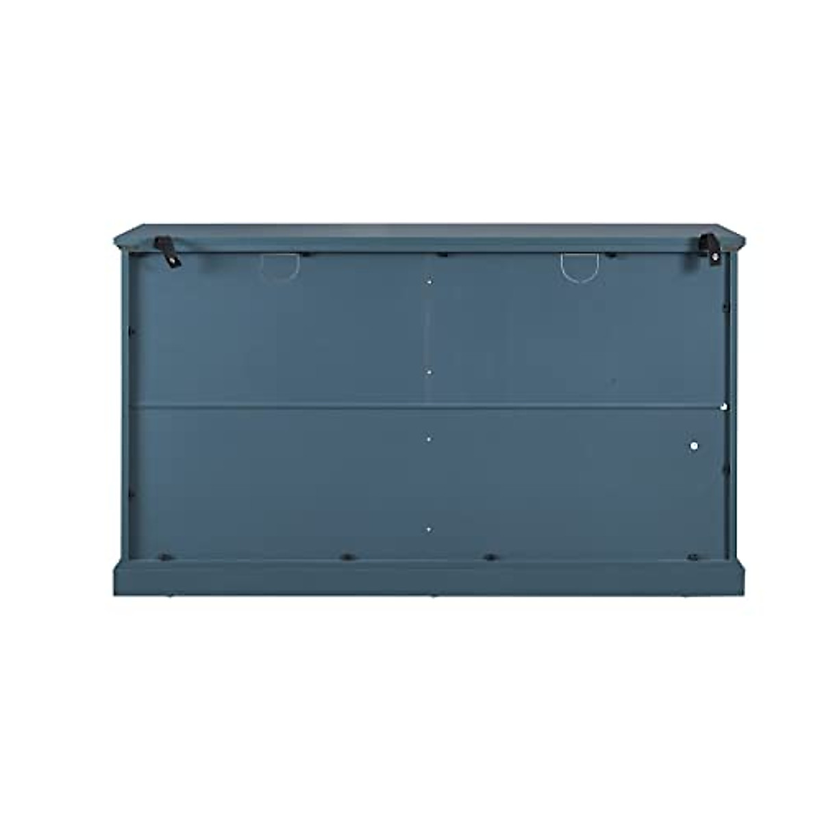 WTRAVEL Buffet Sideboard Kitchen Buffet Storage Cabinet, 4 Doors Storage Cabinet with Adjustable Shelves, Wood Console Table for Kitchen, Dining, Living Room, Dark Teal