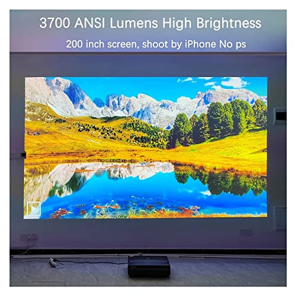 4K Projector Home Theater 3D Smart Android (Color : Add 100inch ALR)