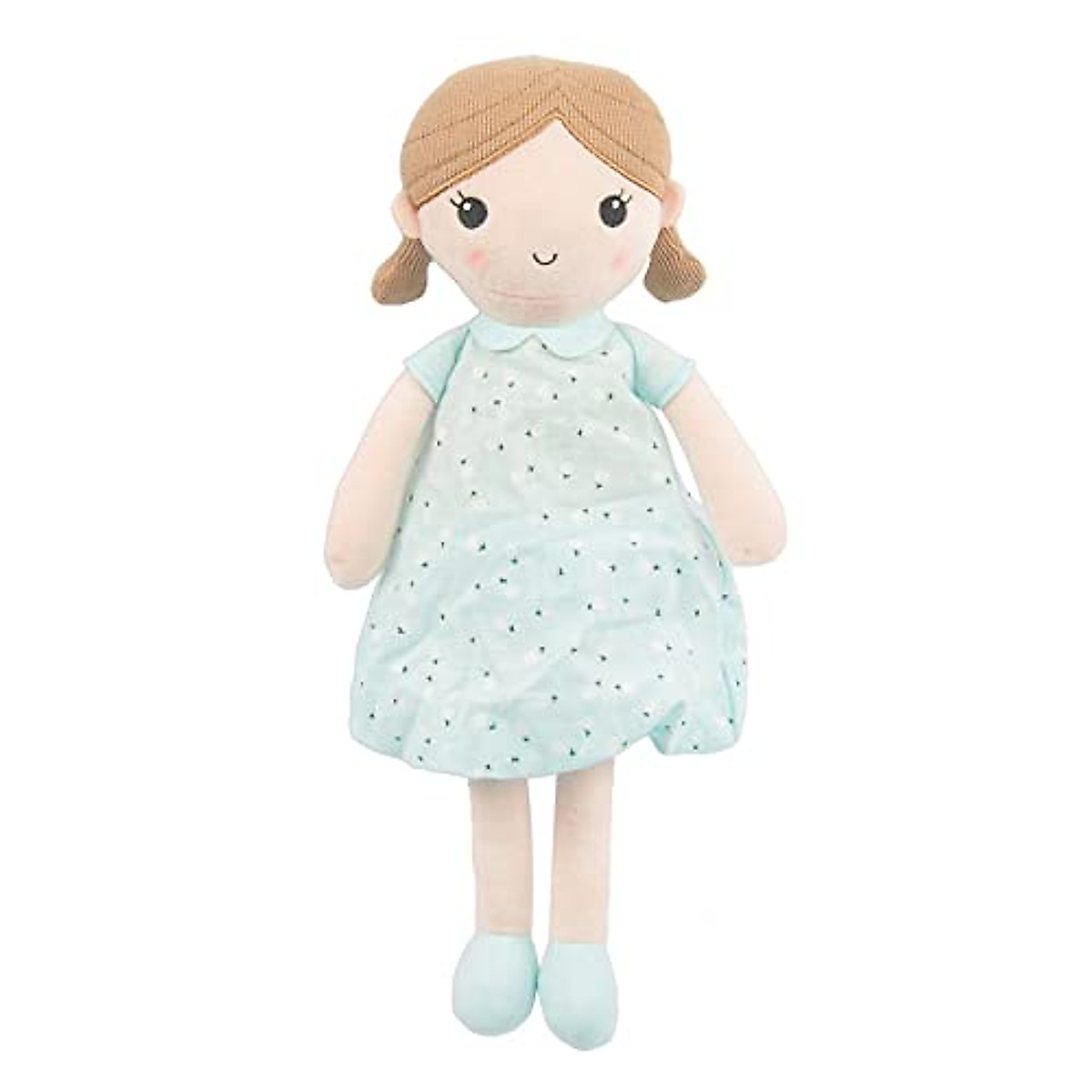 Linzy Toys, Soft Plush Mint Blue Emily Rag Doll, 15"