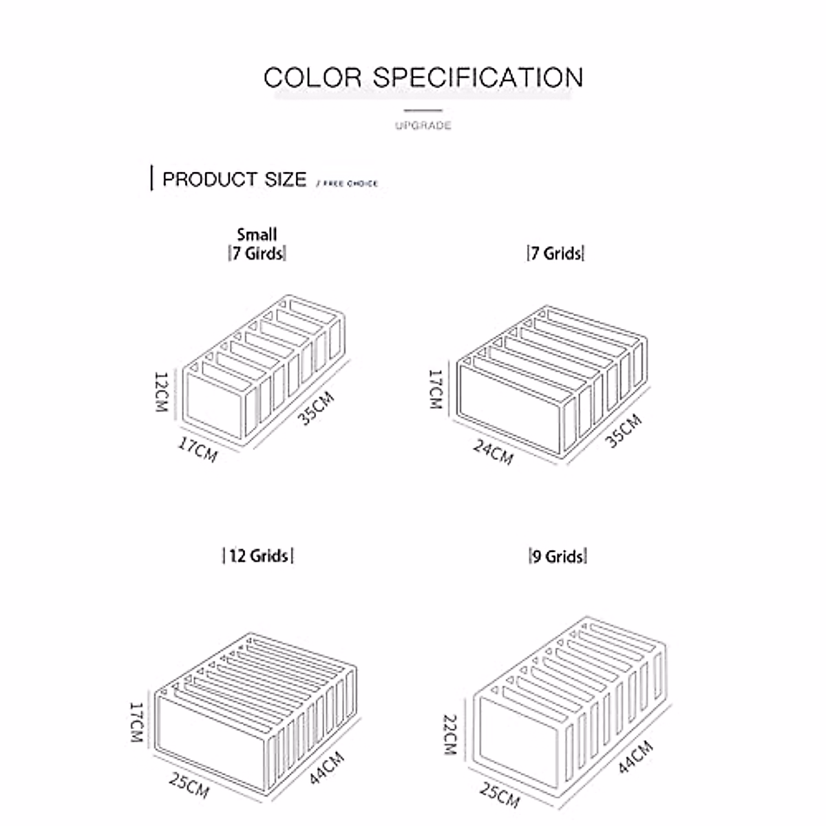 2PCS Washable Wardrobe Clothes Organizer, 7/9 Grids Foldable Visible Closet Organizer Clothes Drawer Mesh Separation Box for T-shirts, Leggings, Skirts (9 Grids Large Size Avocado)