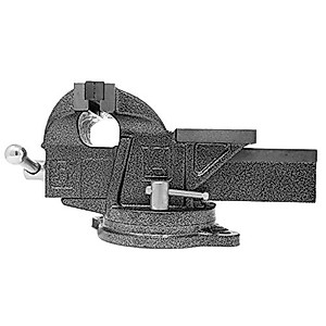WEN Bench Vise, 5-Inch, Cast Iron with Swivel Base