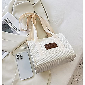 Tote Bag Women Cute Hobo Bag Satchel Bag Shoulder Bag Crossbody Bags Phone Purse Corduroy Small Tote Handbag 2023