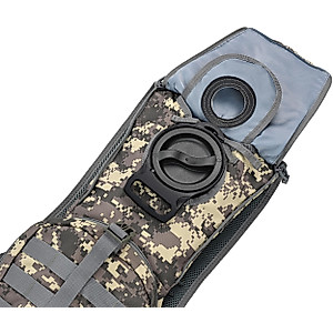 MARCHWAY Tactical Molle Hydration Pack Backpack with 3L TPU Water Bladder, Military Daypack for Cycling, Hiking, Running, Climbing, Hunting, Biking (ACU)