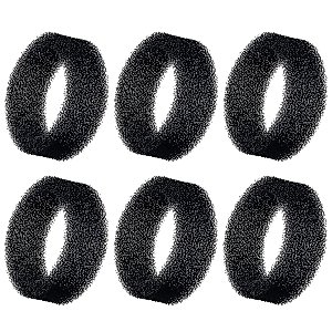 6 Pieces Pet Fountain Filter Pet Water Round Foam for Cat Drink Fountain Cat Water Sponge Cat Fountain Black Sponge Replacement Keep Water Clean Healthy