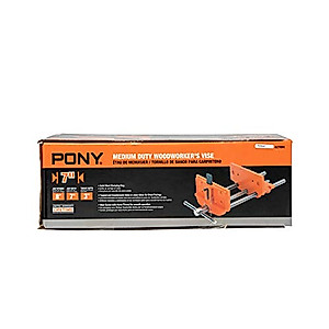 Pony Jorgensen 27091 Medium Duty Woodworker's Vise, Orange, Grey, 9-Inch By 7-Inch