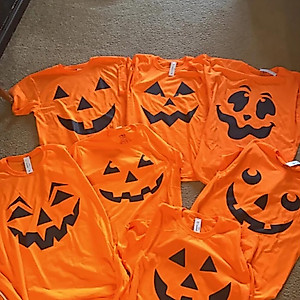 6” Pumpkin Face Stencils Halloween Stencils Reusable Pumpkin Carving Stencil for Painting on Wood Paper Window