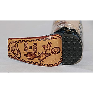 El Mexicanito Mexican Boot Shot Glass / Leather Mini Boot Tequila Shot / Artisan Bota Tribalera para Tequila / cowboy boot Glasses / 1 Tequila Shot (Assorted Colors) (Cowboy)