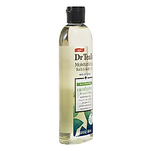 Dr. Teals Bath & Body Oil Gift Set (2 Pack, 8.8oz Ea.) - Rejuvenating Eucalyptus & Spearmint Blended with Pure Epsom Salt - Essential Oils Hydrate Skin & Alleviates Daily Stress at Home