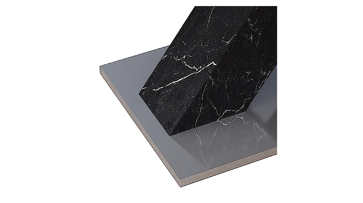 Modern Marble Expandable Dining Table for 4-6 People