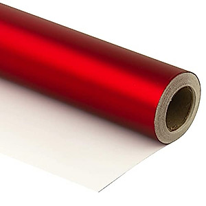 RUSPEPA Wrapping Paper Roll - 81.5 Sq Ft Matte Red for Wedding,Birthday, Shower, Congrats, and Holiday - 30 inches x 32.8 feet