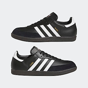 adidas Men's Samba OG Shoe, White/Black, 9 M US