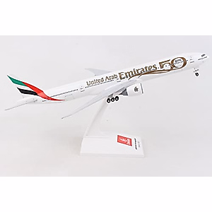 Daron SkyMarks Emirates 777-300ER 1/200 w/Gear 50th Anniversary SKR1099