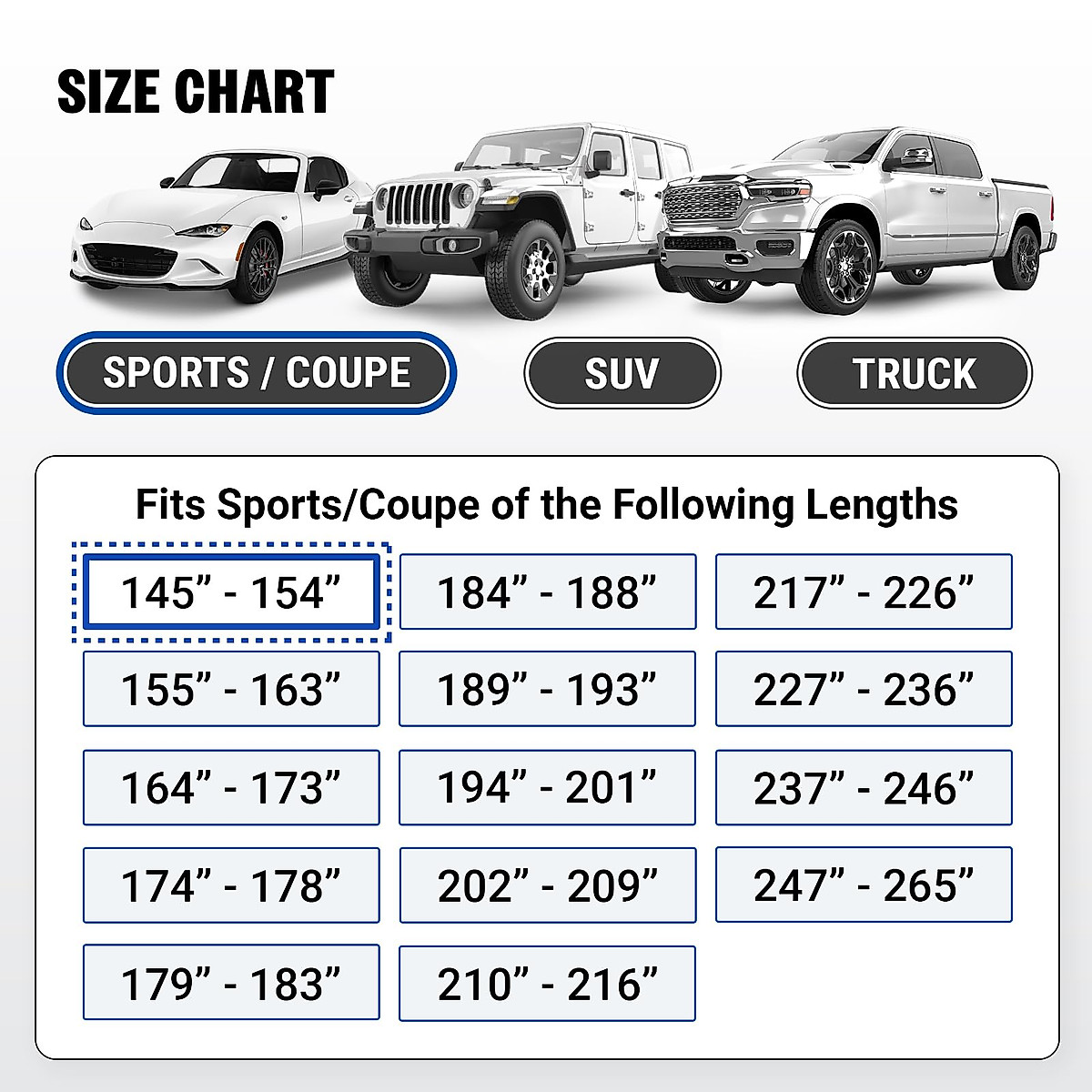 iCarCover 18-Layer Car Cover Waterproof All Weather | Premium Quality Car Covers for Automobiles, Ideal for Indoor and Outdoor Use, Fits Sedan/Coupe (210-216 inch)