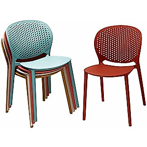 2xhome Set of 3 Modern Pool Patio Chairs, Plastic Armless Dining Side Chairs for Indoor or Outdoor Use, White