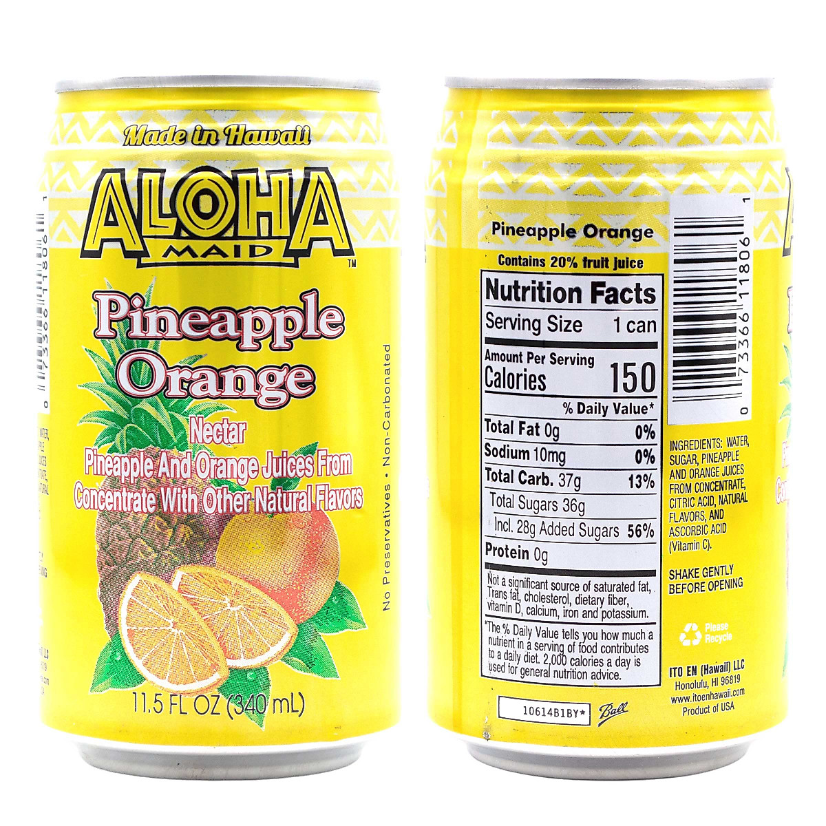 Aloha Maid Drinks, Variety, All Flavors, 1 Can per Flavor, Total 10 Cans