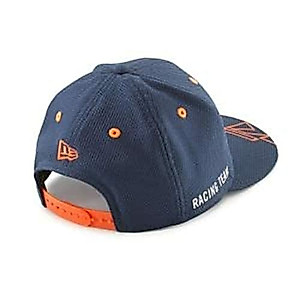 KTM Exclusive Red Bull Replica Team Flat Snapback Cap by New Era Dark Blue Orange