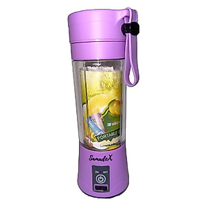 Portable Hand Held Blender for Shakes and Smoothies, Personal Blender for Protein with USB Rechargeable, 6-Point Stainless Steel Blades, 13oz Travel Cup for Gym, Car, Office, On the Go Blender