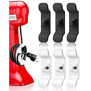 Cord Organizer for Kitchen Appliances 6 Pack Adhesive Cord Winder Wrapper Holder Cable Organizer for Small Home Appliances on Mixer,Blender,Coffee Maker