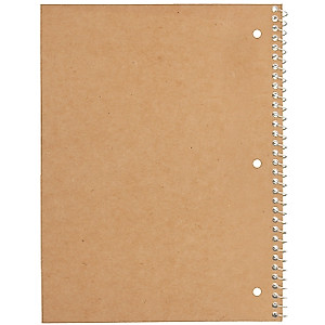 Mead Spiral Notebooks, 6 Pack, 1-Subject, Wide Ruled Paper, 8" x 10-1/2", 70 Sheets, Assorted Pastel Colors (930050-ECM)