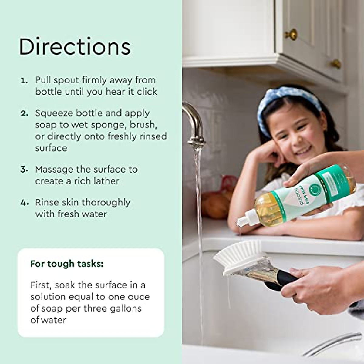 Puracy Natural Dish Soap Refill, Skin-Softening Plant-Based Liquid Dishwashing Detergent Soap, Clean-Rinsing Water-Sheeting Formula, (Organic Lemongrass 48 Oz)