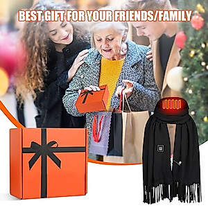 Electric Heated Scarf for Gift Women Men Rechargeable Scarves Shawl Blanket with Battery Neck Heating Pad