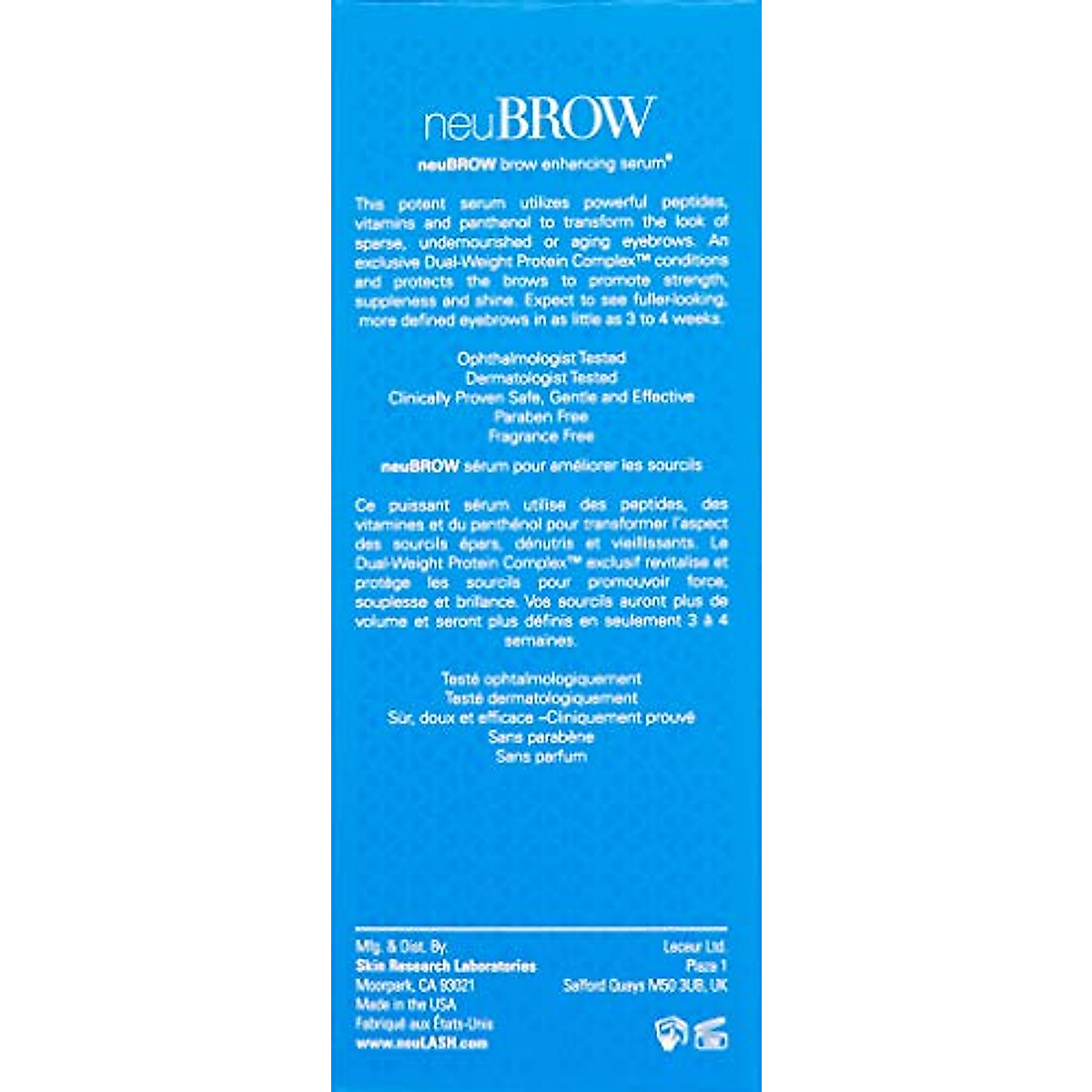 Skin Research Laboratories NeuBrow Brow Enhancing Serum, 0.2 Fl Oz