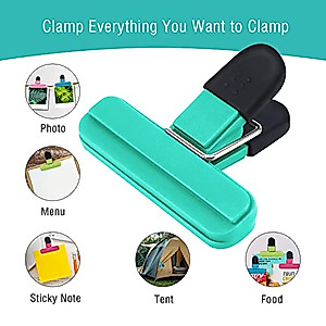 Bag Clips, Food Bag Clips, Kitchen Clips for Refrigerator Food Storage Packages, Snack Bags, Photos - Clip Clips for Home, Office, School and More