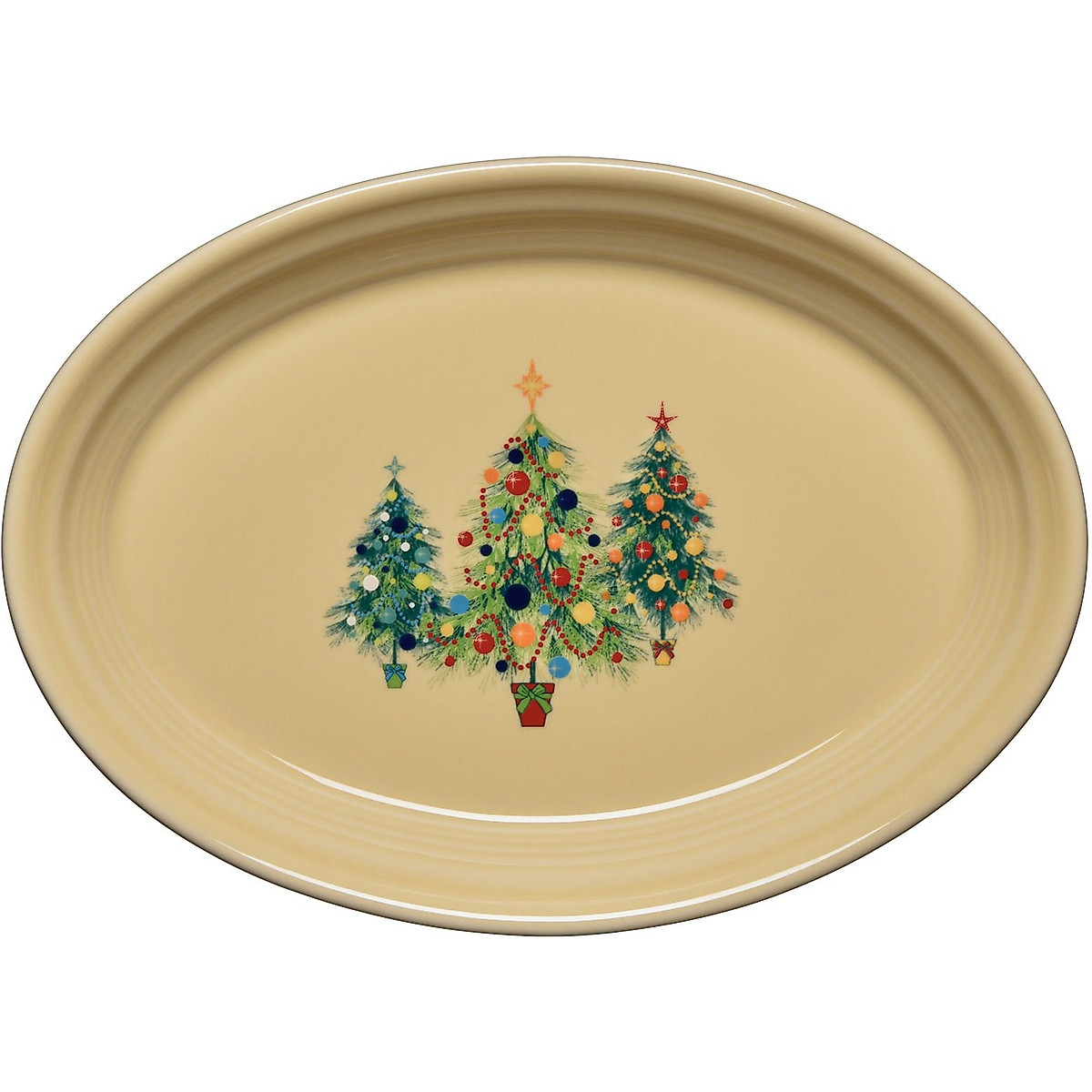 Christmas Tree Oval Platter