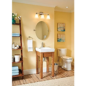 Moen Retreat Collection Brushed Nickel Bathroom Hand Towel Ring with Wall Mount Hardware, DN8386BN (Pack of 2)