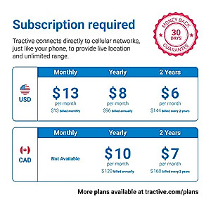 Tractive GPS Tracker for Dogs - Waterproof, GPS Location & Smart Pet Activity Tracker, Unlimited Range, Works with Any Collar (Midnight Blue)