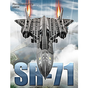 SEMKY Military Series SR-71 Reconnaissance Aircraft Jet Blackbird Air Force Building Block Set (183 Pieces) -Building and Military Toys Gifts for Kid and Adult