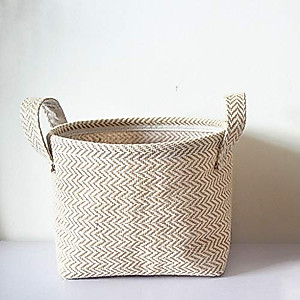 UXZDX Cloth Flowerpot Storage Basket Cotton Linen Blended Desktop Storage Box Kids Toys Sundries Organizer Laundry Basket