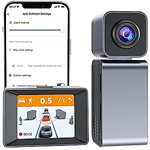 MINIEYE AI Collision Avoidance Device - 1944P Smart Dash Cam with ADAS, 140° Wide Angle Front Dash Camera with Sony Starvis Sensor, Collision, Lane Departure Warning, Night Vision, APP OTA Update