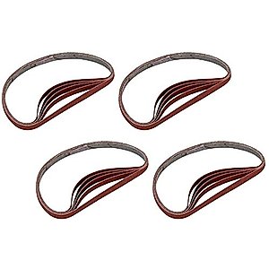 Sanding Detailer Replacement Belts 20-pack, 5 each of 80,120,180,240 grit