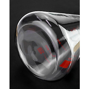 QWORK 1000 mL Borosilicate Glass Erlenmeyer Flask, Thick Wall Flask with 24/40 Outer Joint