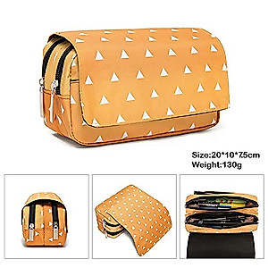 HANDAFA Anime Ninja Pencil Case Manga Cosplay Hokage Pencil Pouch Holder(Fire Naruto)